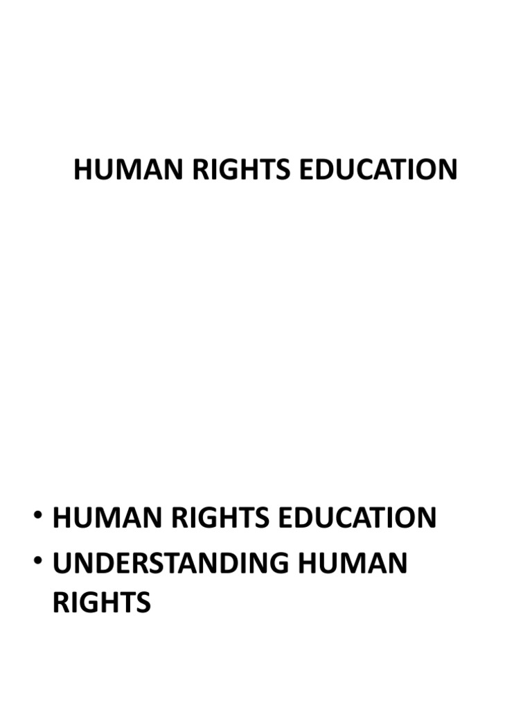 Human Rights Education | PDF | Liberty | Rights