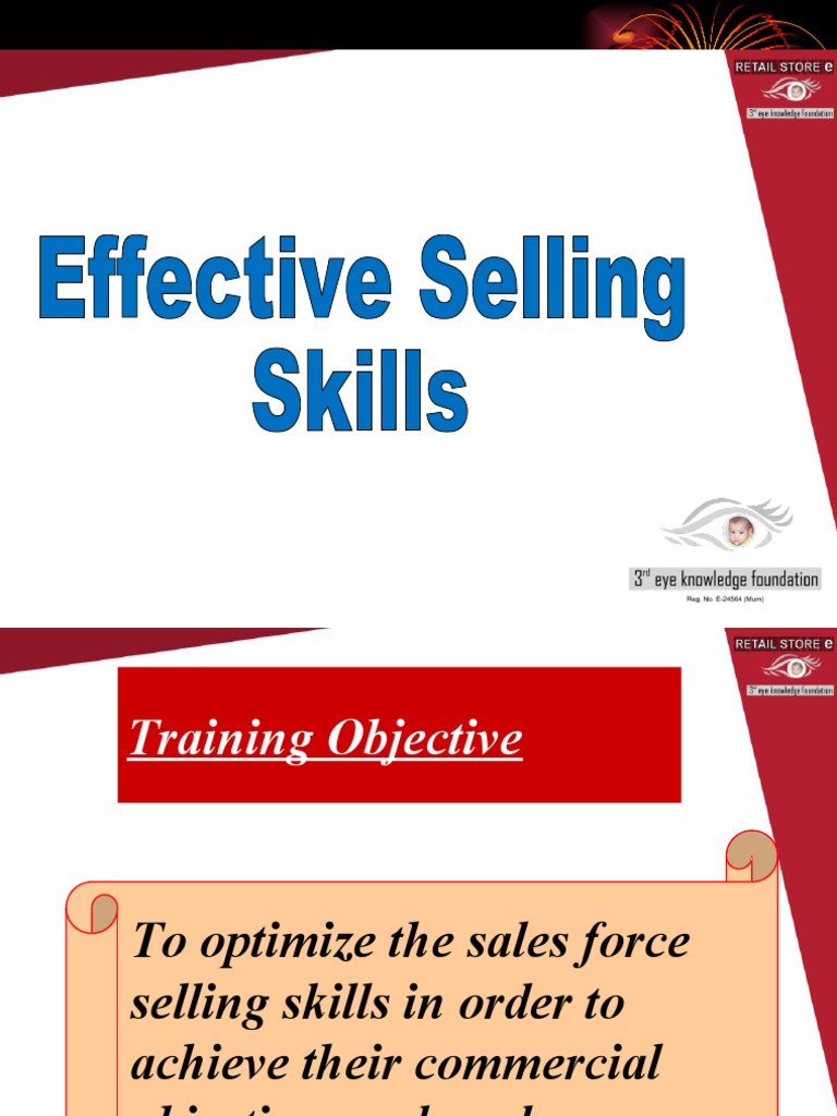 Effective Selling Skills | PDF | Sales | Semiotics