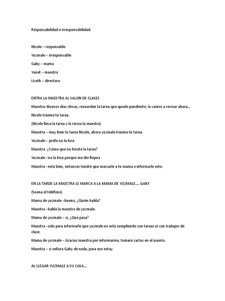 Responsabilidad e Irresponsabilidad | PDF