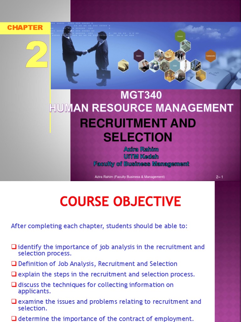 Chapter 2 - Recruitment and Selection | PDF | Recruitment | Interview