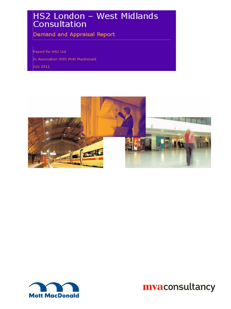hs2 Demand and Appriasal Report - A Report For hs2 LTD by Mva | PDF ...