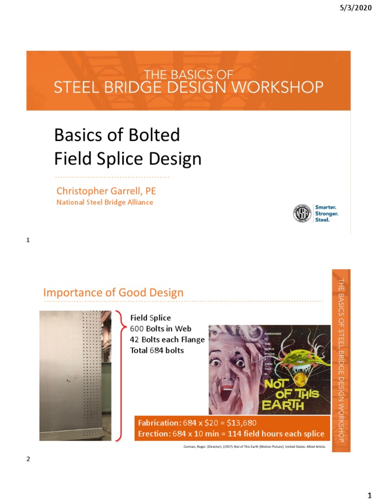Nsba Basics of Steel Bridge Design Workshop - Part 3a | PDF | Yield ...