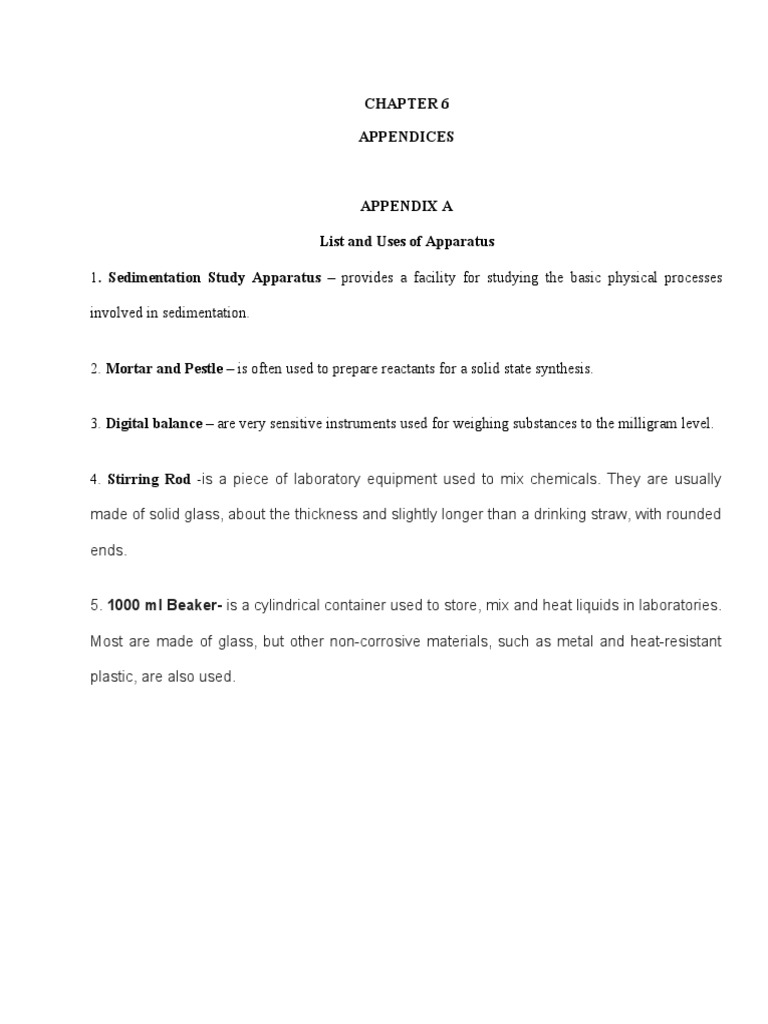 Appendix Expt2 | PDF | Chemistry | Physical Sciences