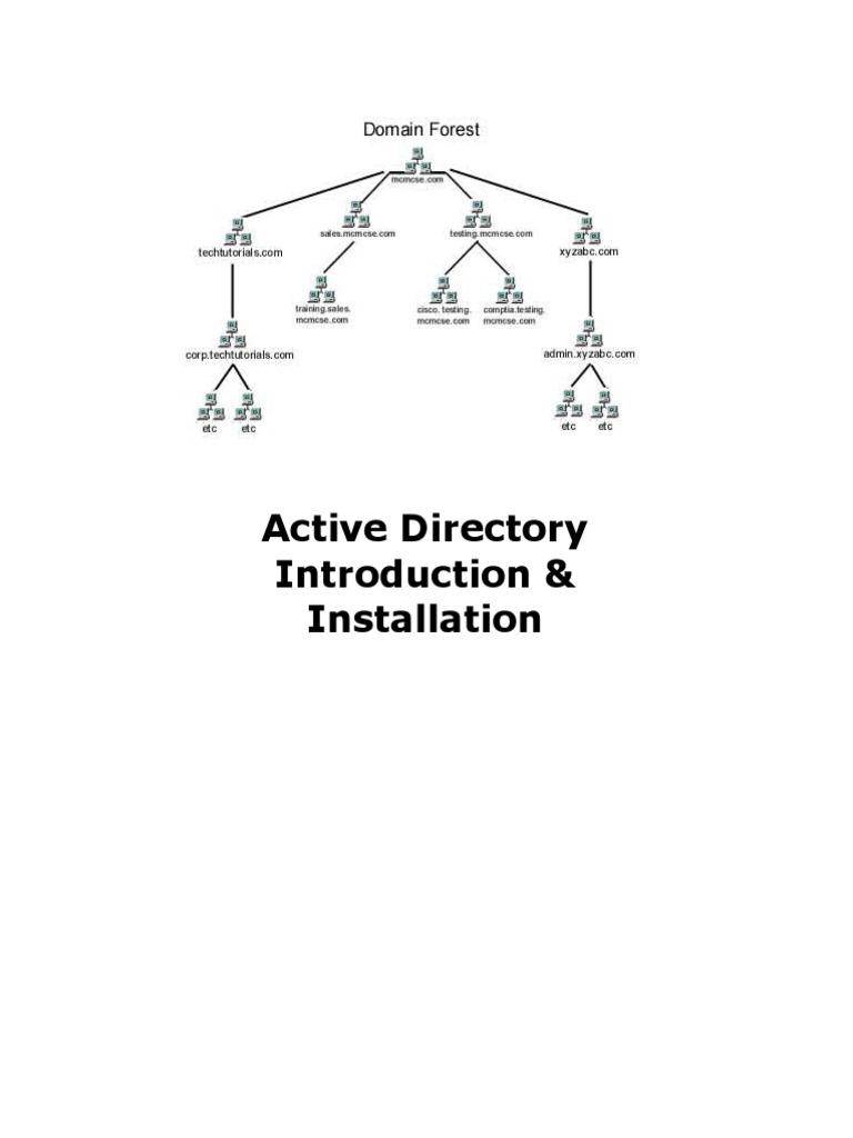 Active Directory Installation & Introduction Guide | PDF | Group Policy ...
