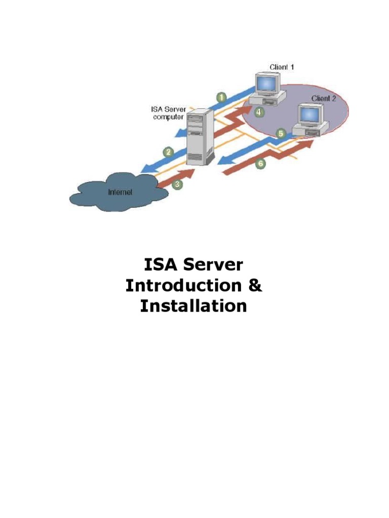 ISA Server Introduction & Installation | PDF | Proxy Server | Firewall (Computing)
