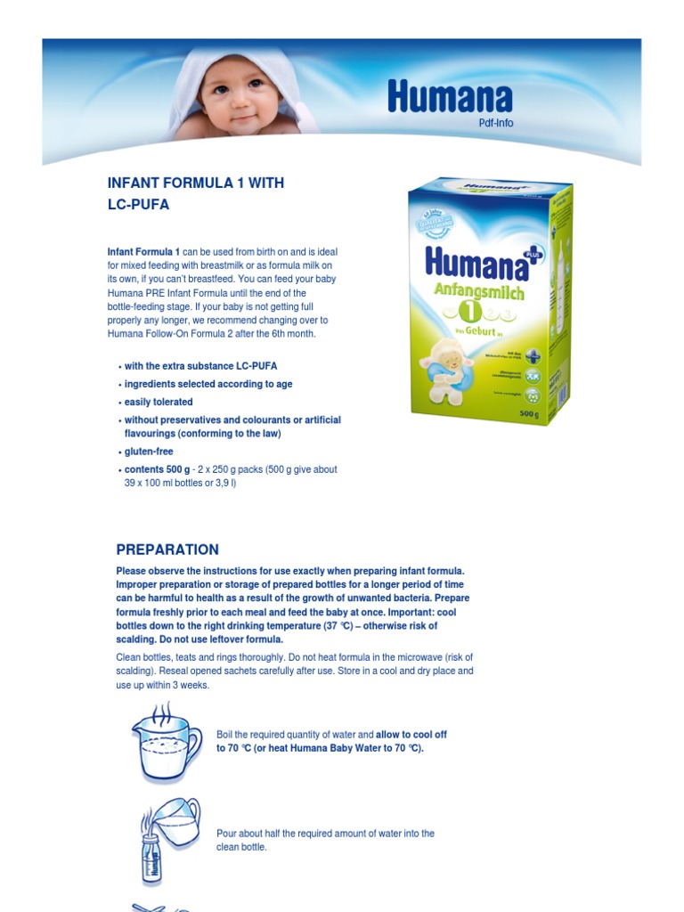 Infant Formula 1 With Lc-Pufa | PDF | Infant Formula | Magnesium