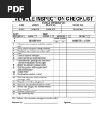 Tyre Inspection Checklist | PDF