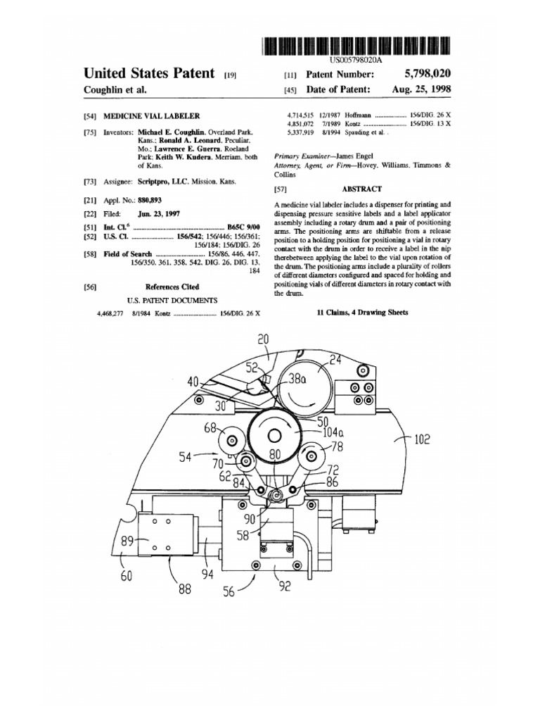 Label Application Mechanism | PDF | Medical Prescription | Machines