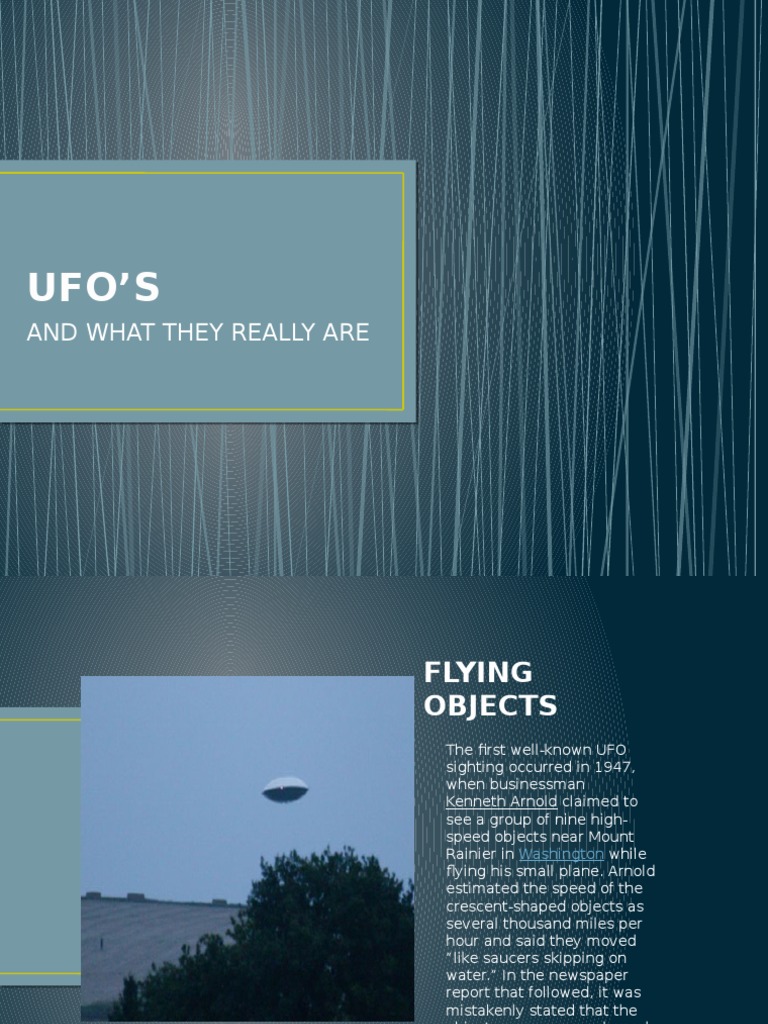 Ufo'S: and What They Really Are | PDF | Young Adult