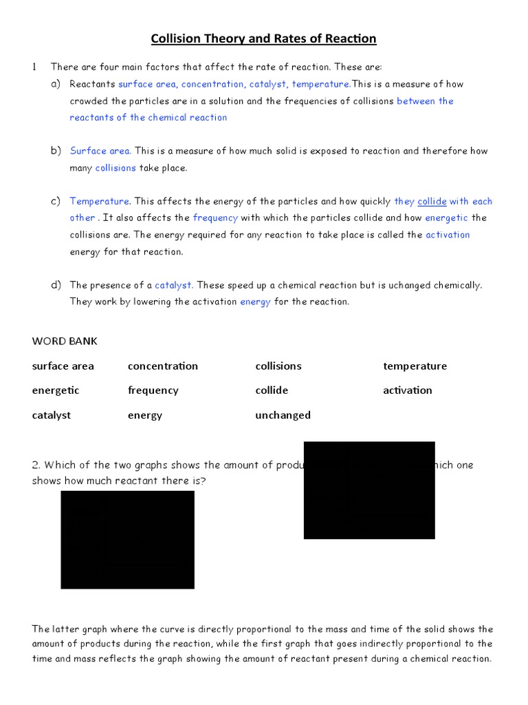 Collision Theory and Rates of Reaction | PDF | Reaction Rate | Chemical ...