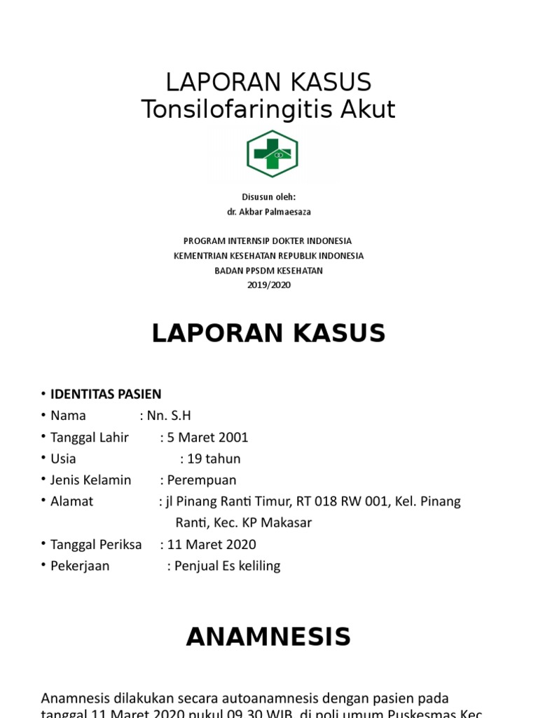 Fix Tonsilofaringitis | PDF