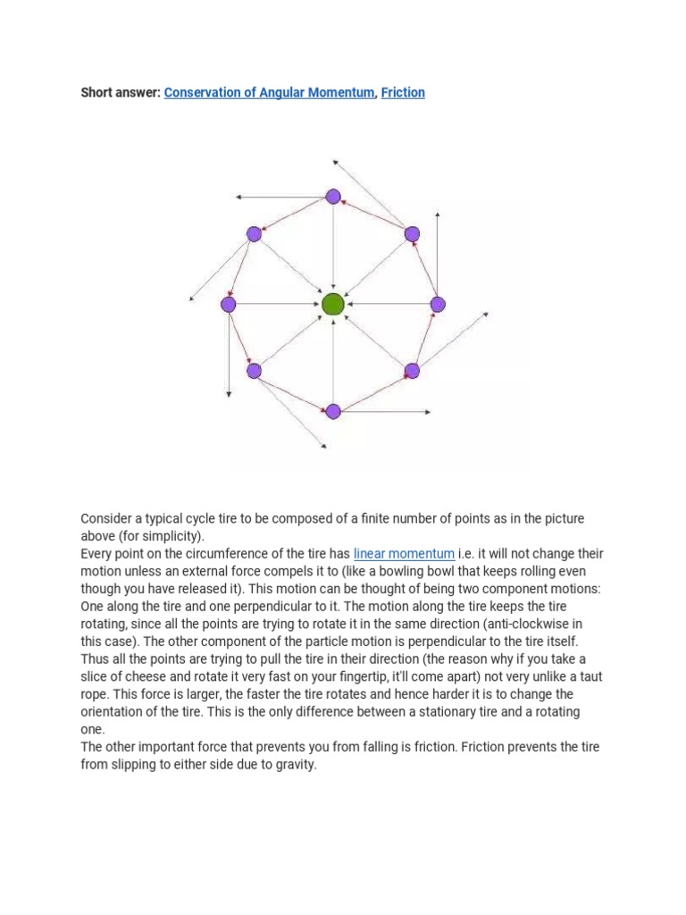 Short Answer: ,: Conservation of Angular Momentum Friction | PDF