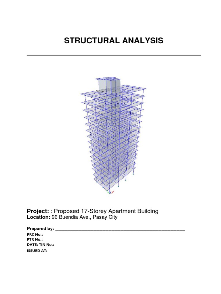 Structural Analysis - 17 Storey Apartment Building PDF | PDF | Civil ...