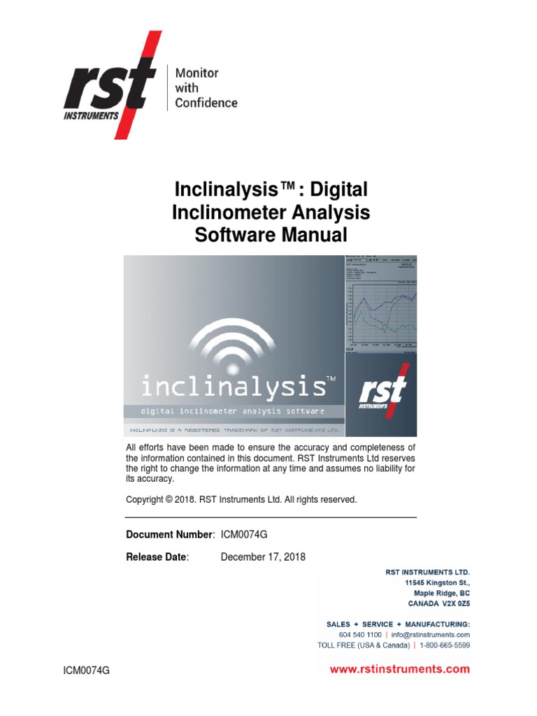 Inclinalysis ™: Digital Inclinometer Analysis Software Manual | PDF ...