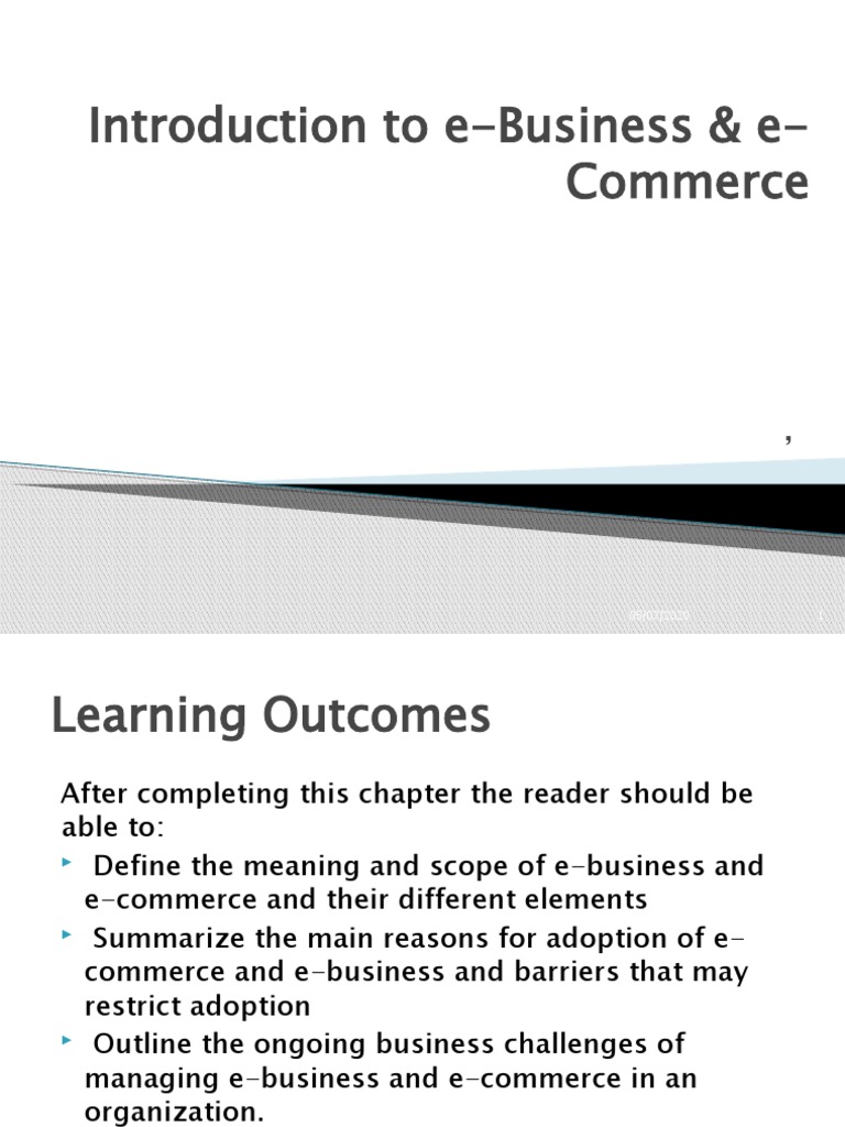 E-Business and E-Commerce Management - Chapter 1 | PDF | E Commerce ...