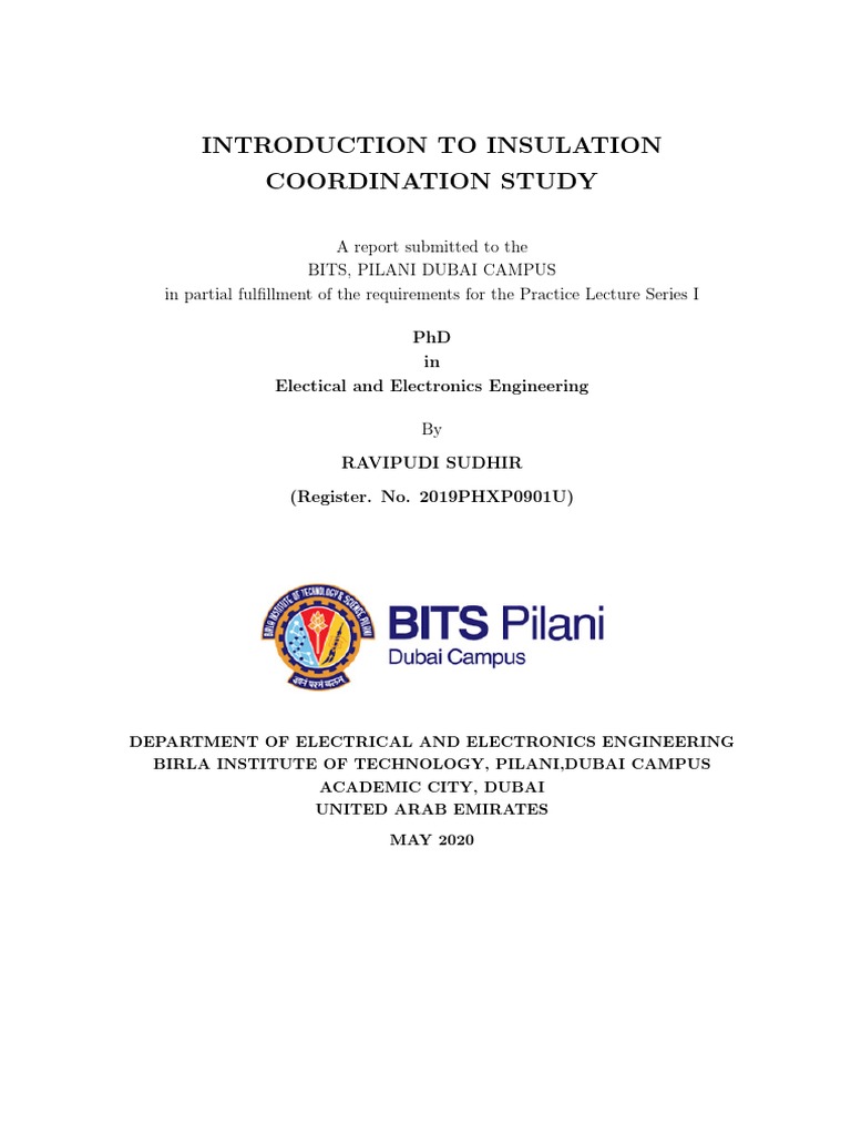 Insulation Coordination Study Report | PDF | Transformer | Insulator ...