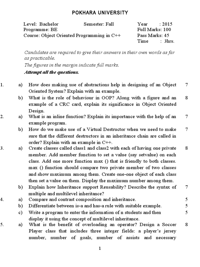 Object Oriented Programming In C Pdf Inheritance Object Oriented Programming Class