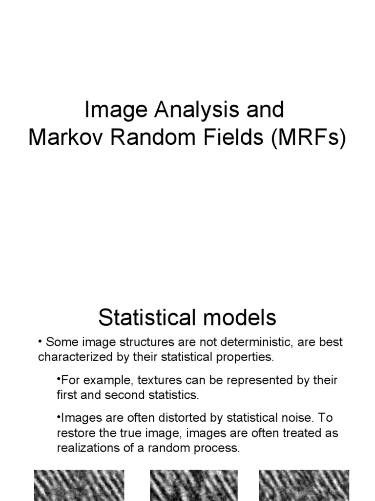 Image Analysis and Markov Random Fields (MRFS) | PDF | Statistical Theory | Statistics