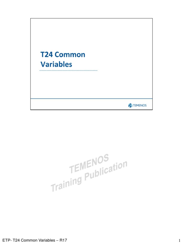 14.T24 Common Variables-R17 | PDF | Array Data Structure | Control Flow