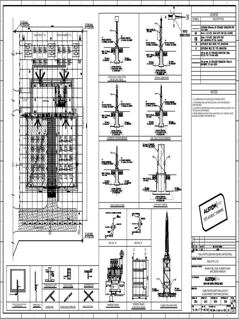 Substation Earthing Layout Diagram | PDF | Electricity | Electrical ...
