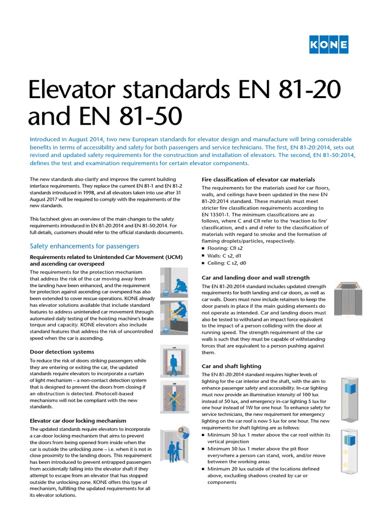 Elevator Standards EN81-20 and EN81-50 tcm39-84847 PDF | PDF | Elevator ...