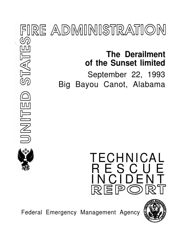 The Derailment of The Sunset Limited | PDF | Incident Command System ...