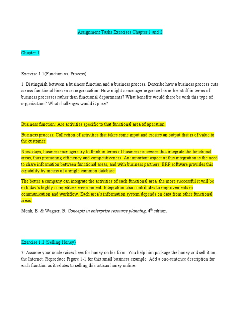 Mestril WK 1 Assignment | Download Free PDF | Enterprise Resource ...