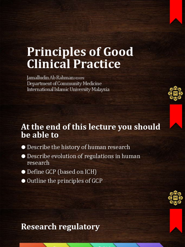 Principle of Good Clinical Practice | PDF | Institutional Review Board ...
