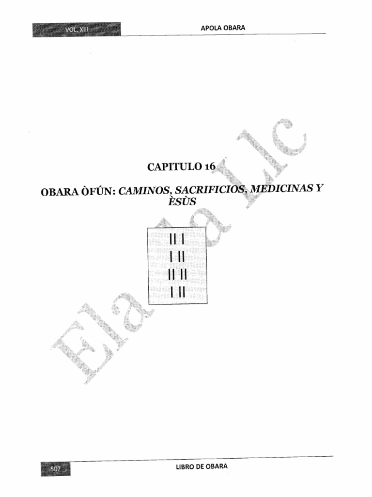Apola Obara Nuevo Capitulo 16 Obara Ofun PDF | PDF