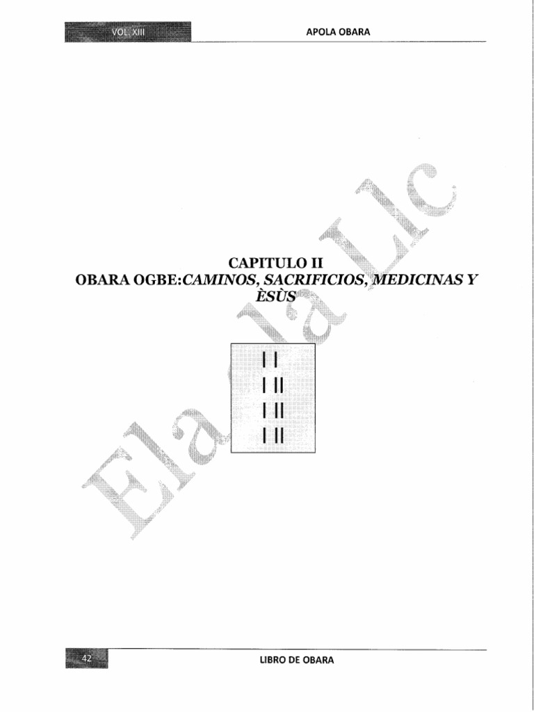 Apola Obara Nuevo Capitulo 2 Obara Ogbe PDF | PDF