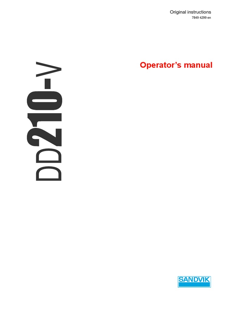Operator's Manual: Original Instructions | PDF | Hazards | Safety