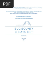 Complete Bug Bounty Cheat Sheet | PDF | Computing | Communications Protocols