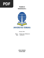 Tugas 2 Kalkulus | PDF | Metode & Bahan Ajar