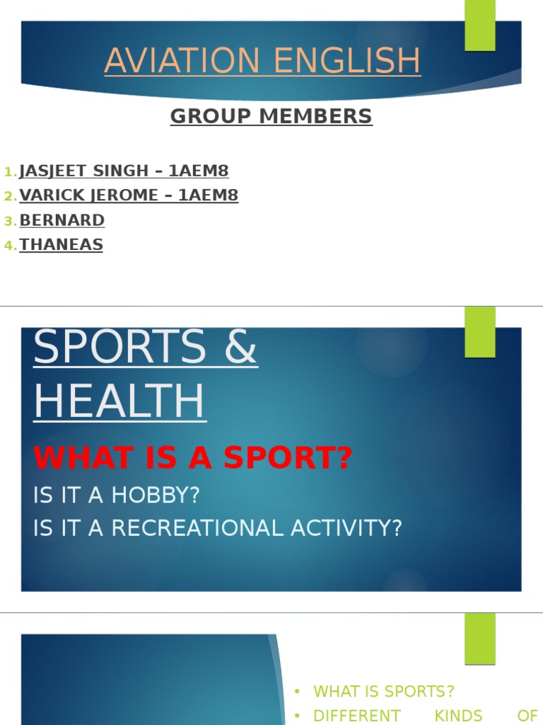 SPORTS Presentation | PDF | Career & Growth | Sports & Recreation