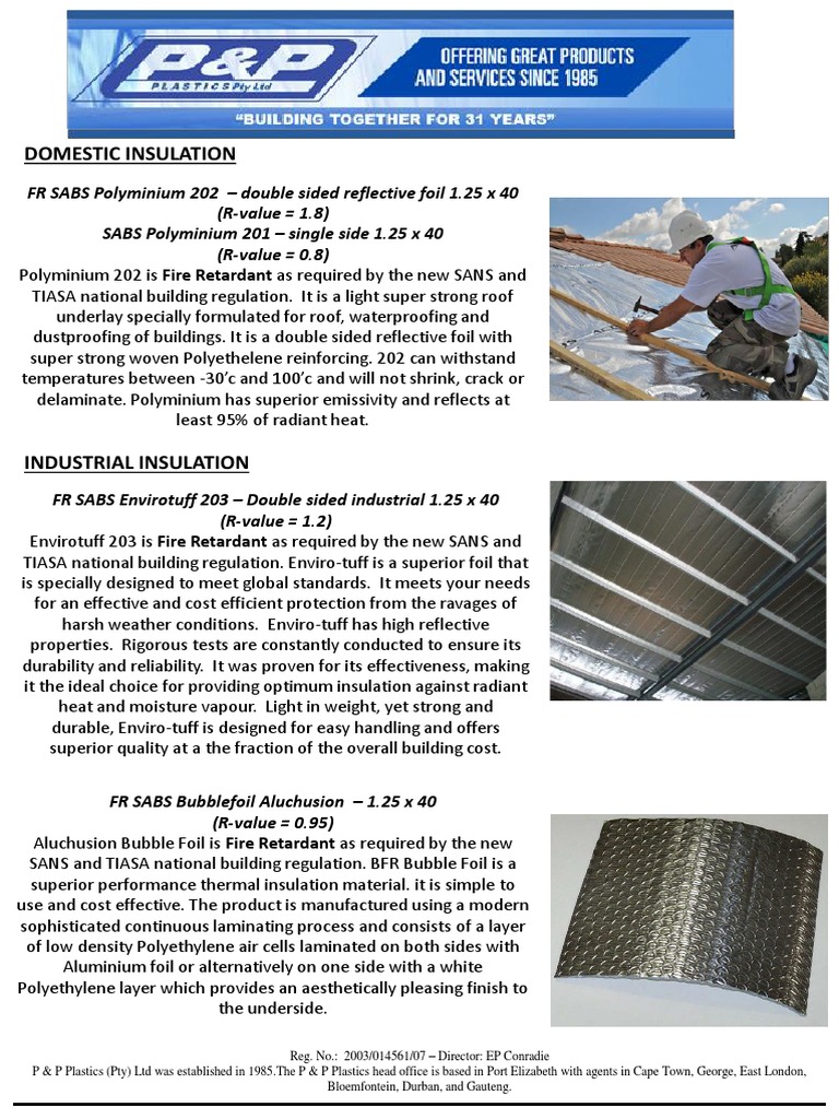 Insulation Products | PDF | Aluminium Foil | Building Insulation