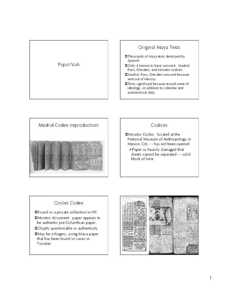 Popol Vuh | PDF | Maya Civilization | Culture Of The Americas