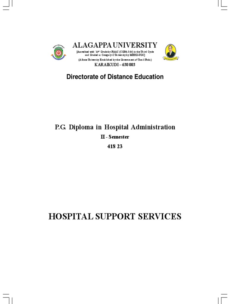 Hospital Support Services Pdf Pdf Health Care Hospital