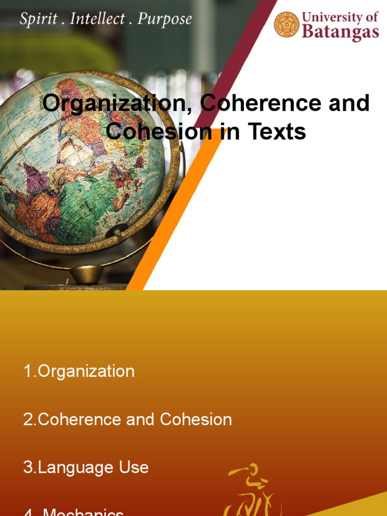 Organization, Coherence and Cohesion in Texts | PDF | Paragraph | Logic