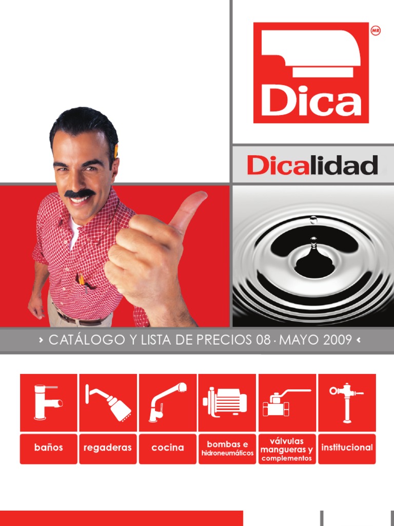 Catalogo DICA | Descargar gratis PDF | Lavabo | Cromo