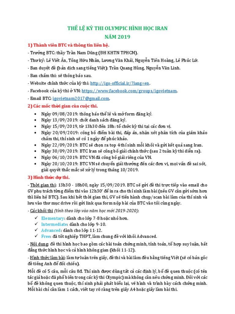 Igo 2019 Regulation Pdf