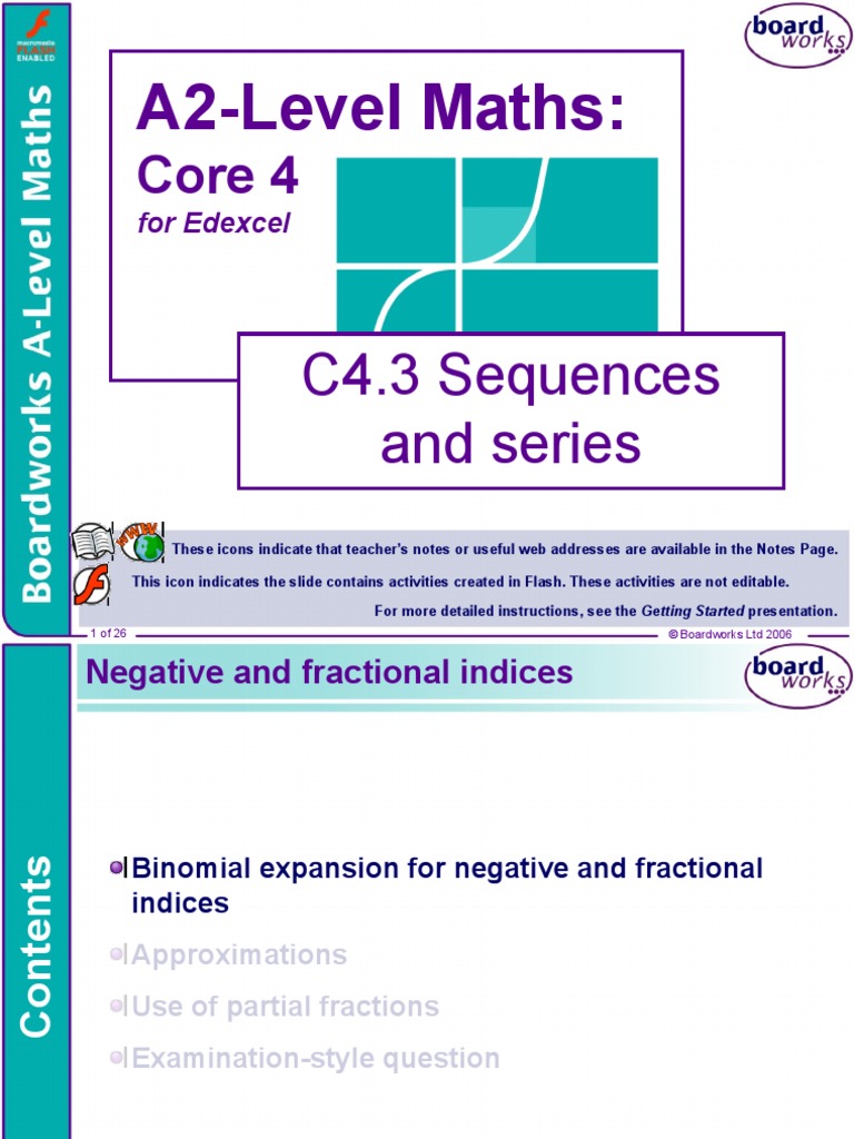 C4.3 Sequences and Series | PDF | Fraction (Mathematics) | Abstract Algebra