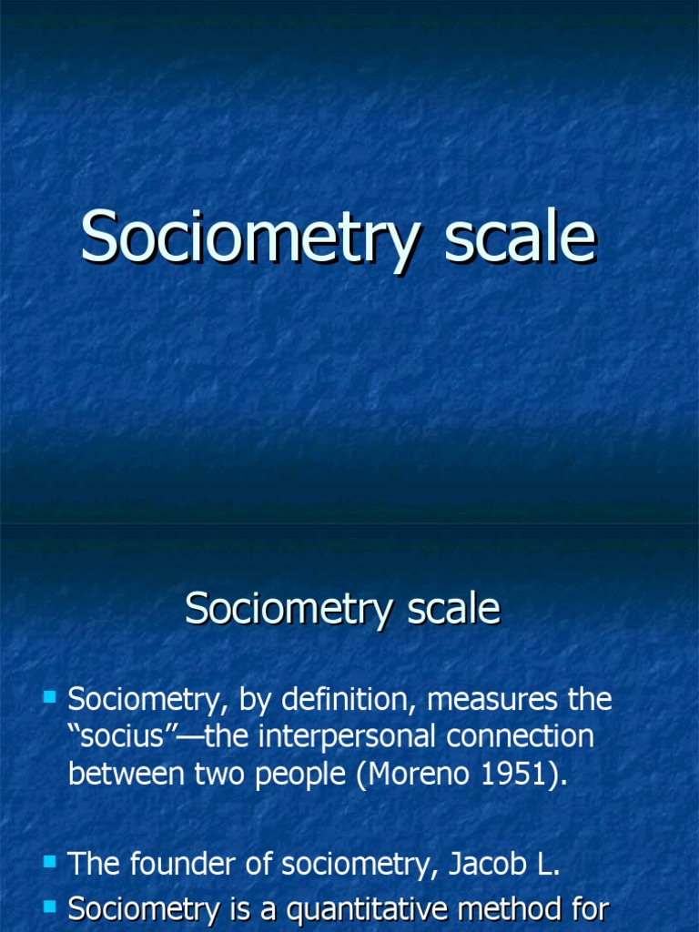 Sociometry | PDF | Cognitive Science | Psychological Concepts