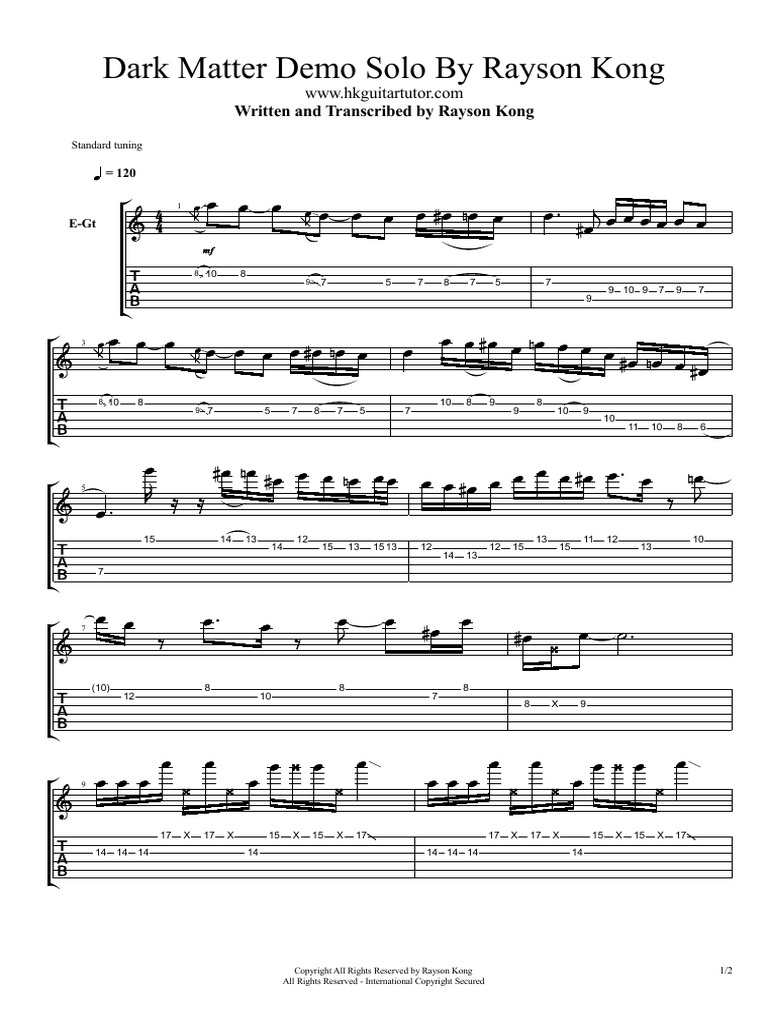 Dark Matter Demo Solo by Rayson Kong | PDF | Freedom Of Expression Law | Copyright Law