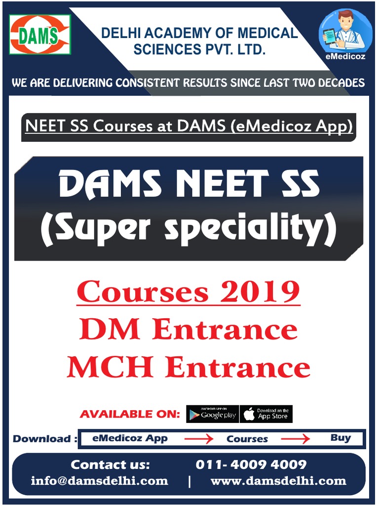 NEET SS New Brochures 2018 PDF | PDF | Doctor Of Medicine | Urology
