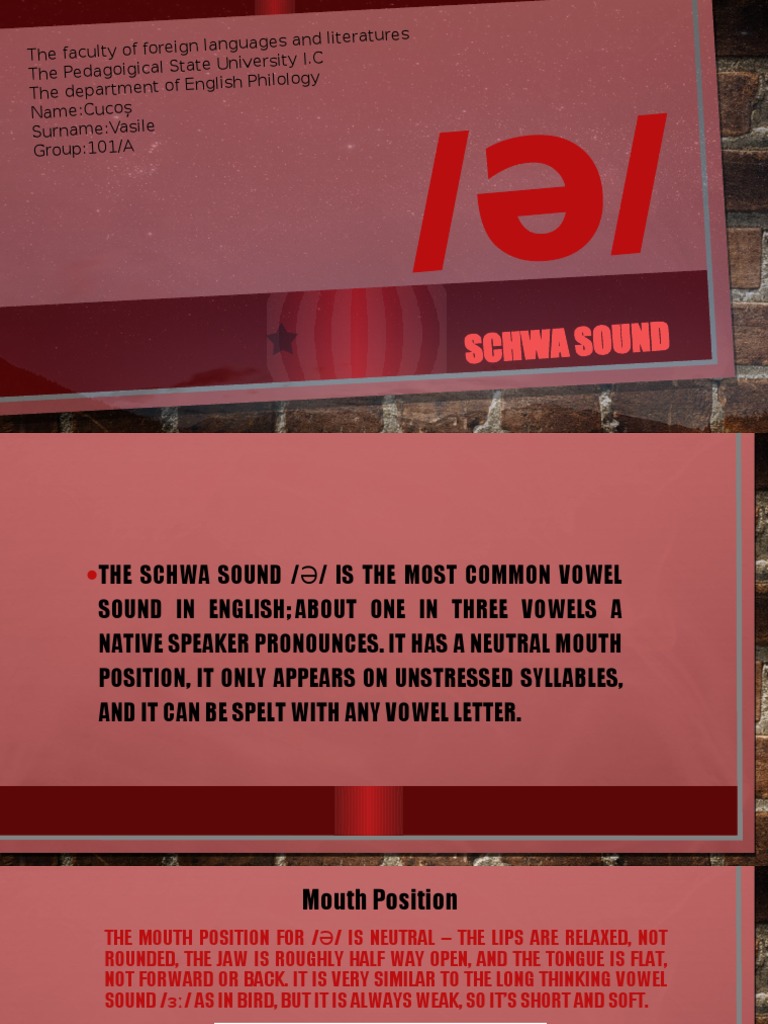 Schwa Sound | PDF | Vowel | Symbols