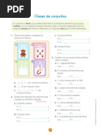 Ejercicios de Clases de Conjuntos para Niños | PDF