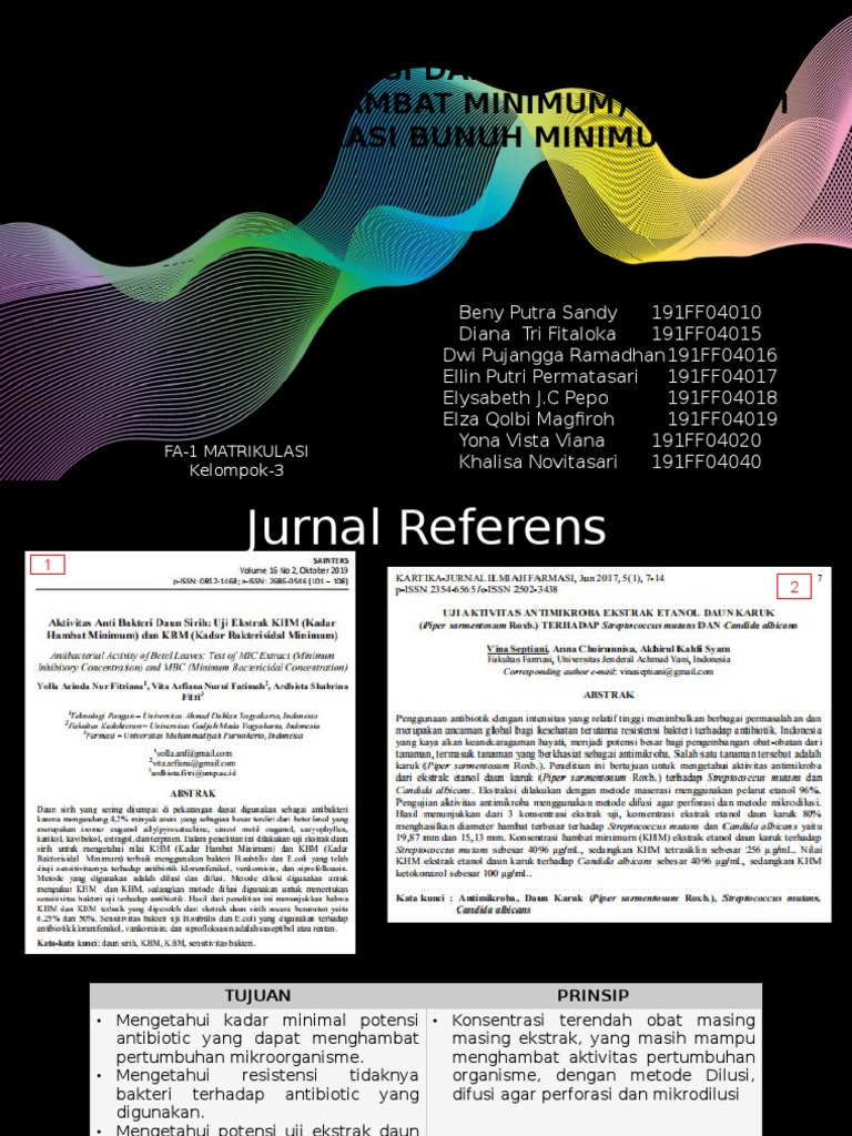 Praktikum Metode Dilusi Dan Difusi KHM Dan Kbm-Kel3 | PDF