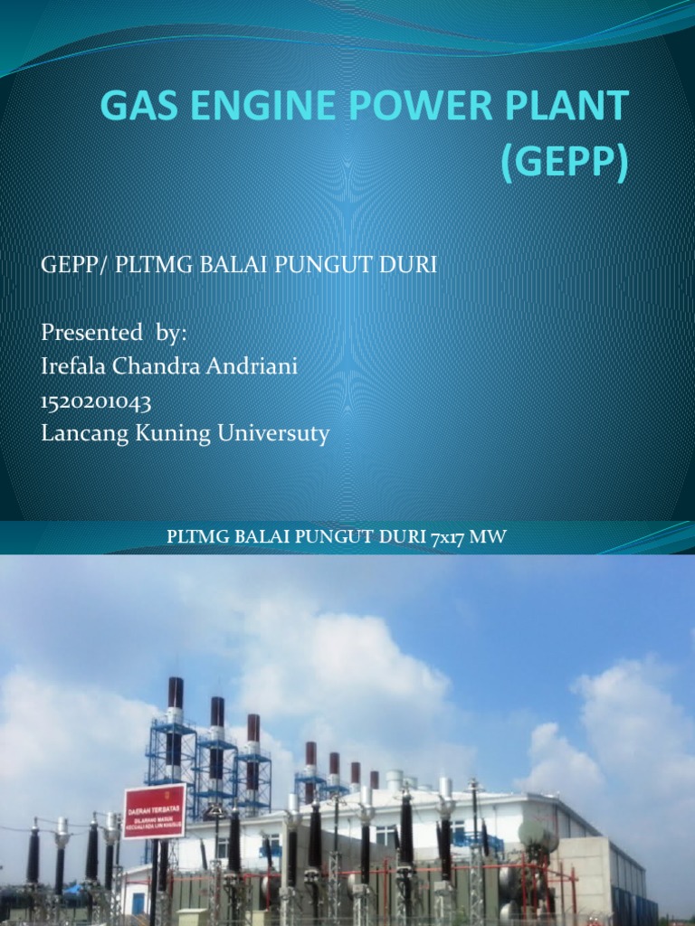 Gas Engine Power Plant (Gepp) | PDF