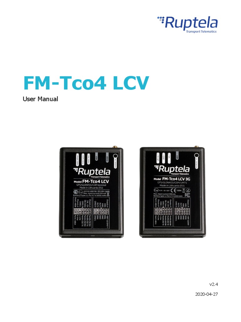 EN FM-Tco4 LCV User Manual PDF | PDF | Port (Computer Networking) | Transmission Control Protocol