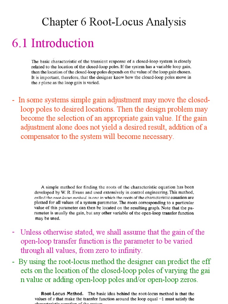 Chapter 6 Root-Locus Analysis | PDF | Mathematical Objects | Analysis